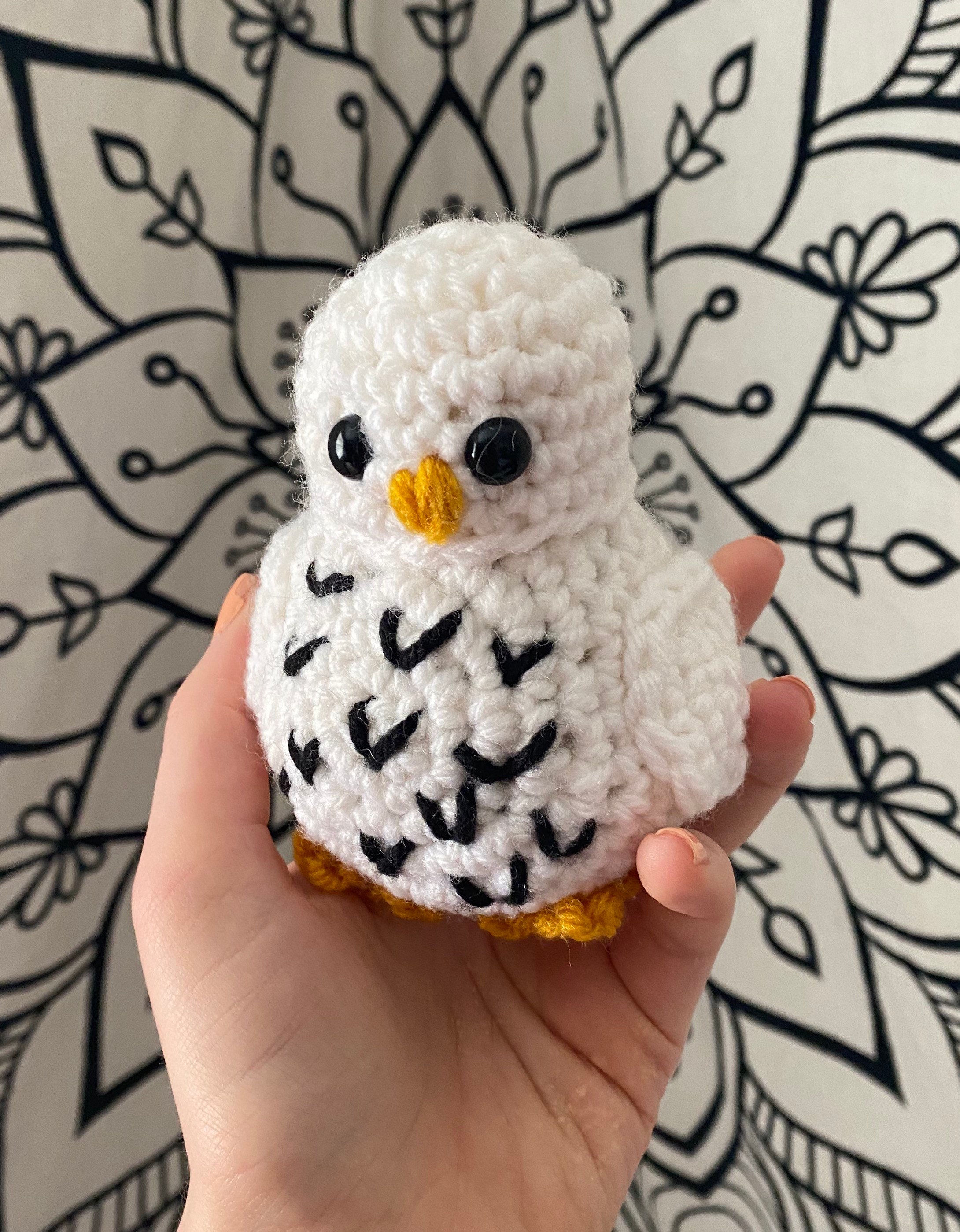 Crocheted Snow Owl Handmade Hedwig Owl - Etsy.de