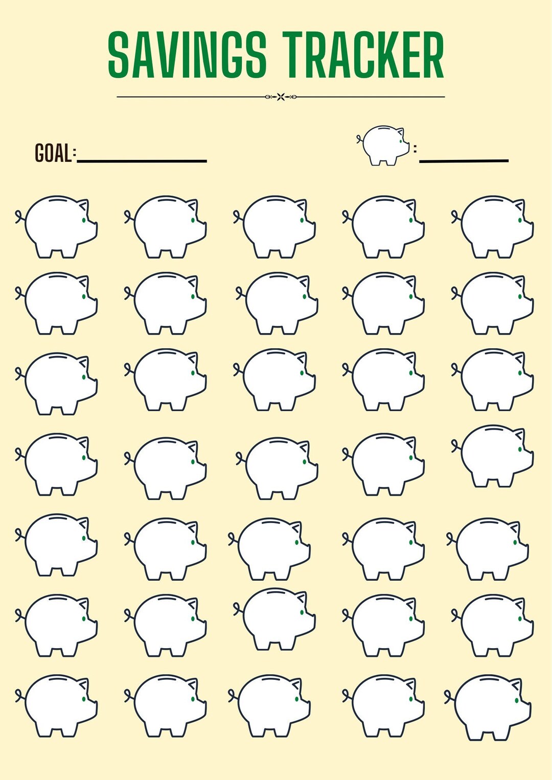 Digital Savings Tracker - Etsy