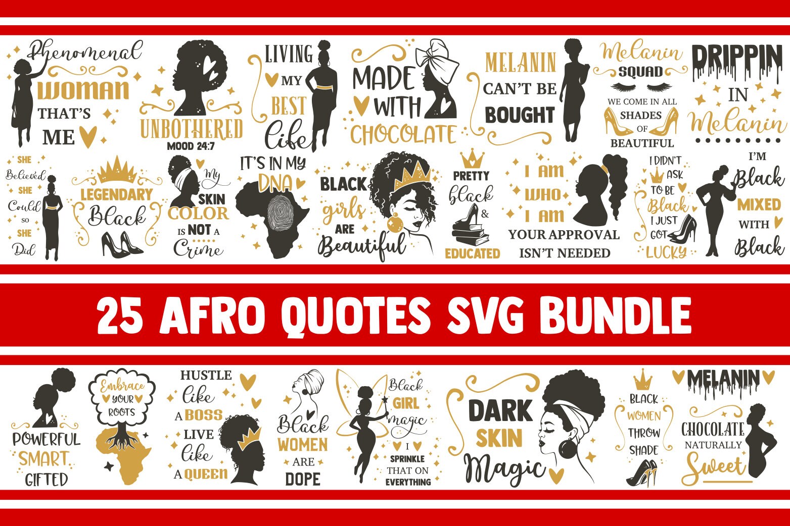 Afro Woman SVG Bundle Afro Svg Afro Girl Svg Afro Lady Svg | Etsy Canada