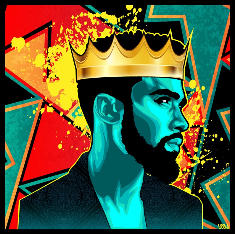 Nubian King & Queen Set Canvas Wrap Wall Art. limited Edition - Etsy