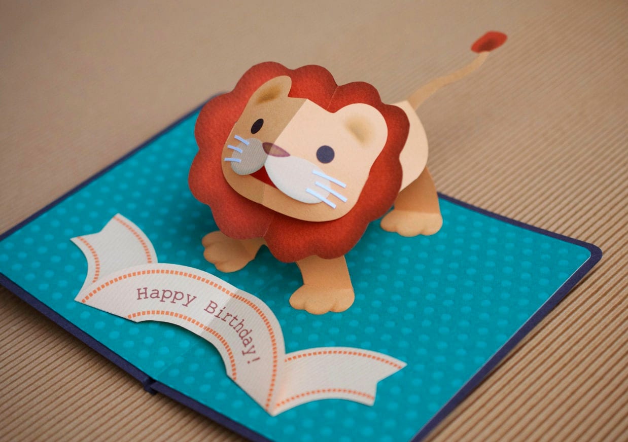 Pattern__pop-up Card__[lion] (pdf_digital Download File) - Etsy