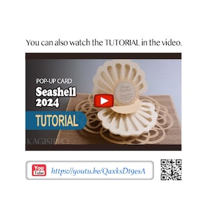TEMPLATE_ (pdf_digital Download File)_seashell 2024 Pop-up Card - Etsy