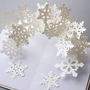 Pattern__(pop-up Card)_snowflakes (pdf_digital Download File) - Etsy