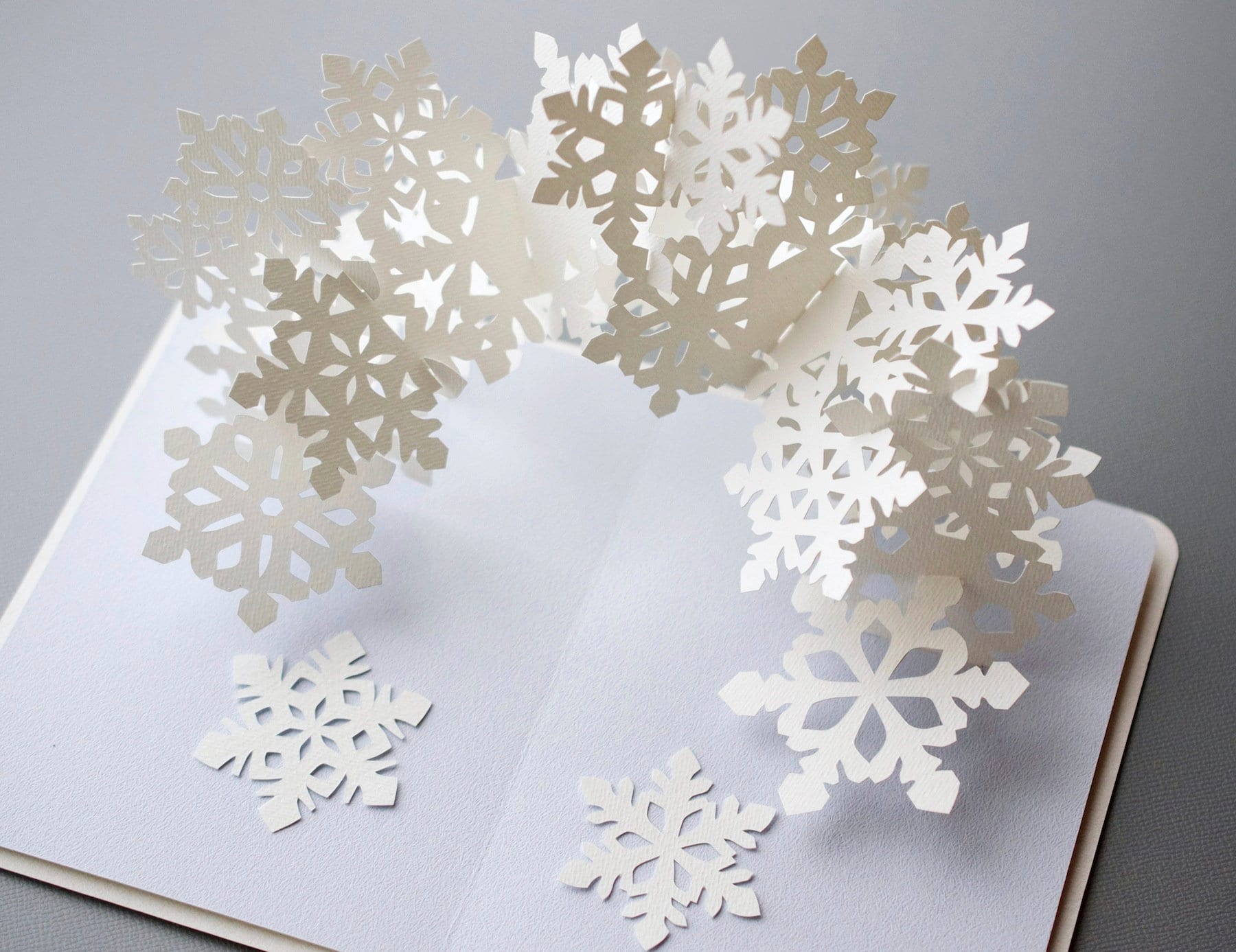 Pattern__pop-up Card_snowflakes pdf_digital Download File - Etsy Canada