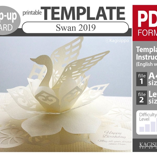 Swan Greeting Card - Etsy