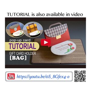 Template__(pop-up Card)_gift Card Holder [BAG] _ (pdf_digital Download ...