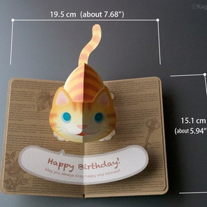 Template_(pop-up Card)_kitten2020 (pdf_digital Download File) - Etsy
