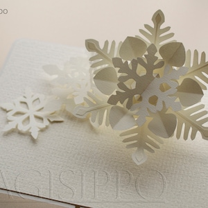 Template__pop-up Card__snow Crystals (pdf_digital Download File) - Etsy