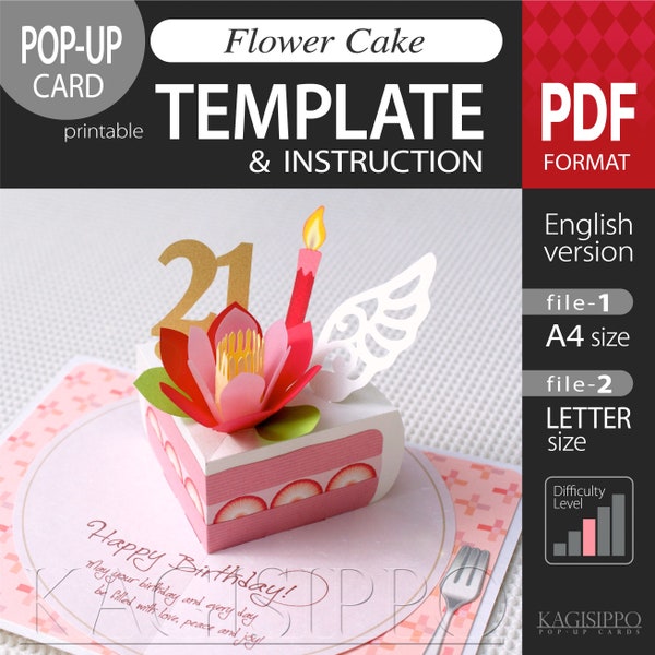 Pop up Card Template (You'll Love) - Etsy