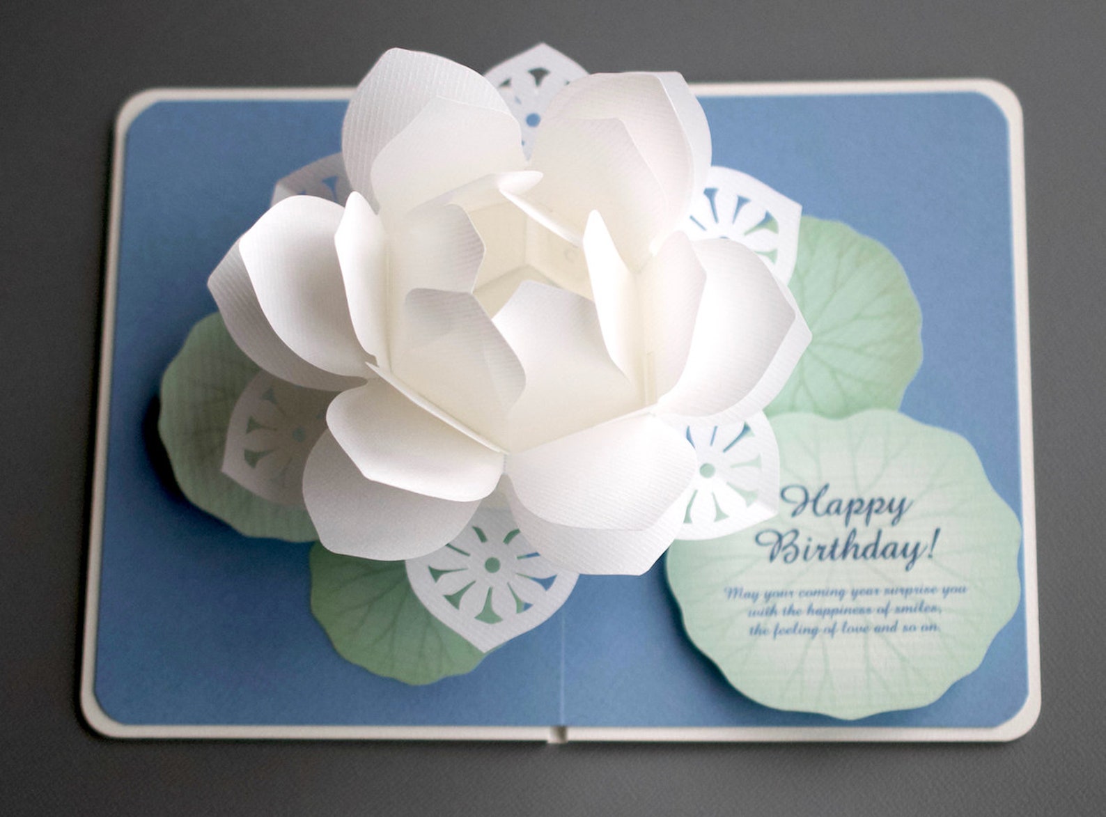 Pattern_(pop-up Card) _lotus Flower _(digital Download File) - Etsy