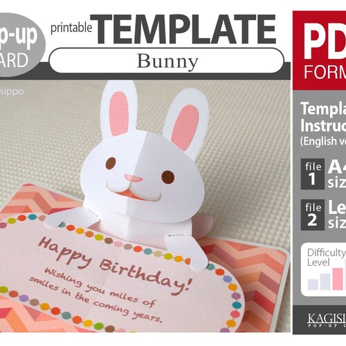 Pop up Frog Card Template digital Download - Etsy