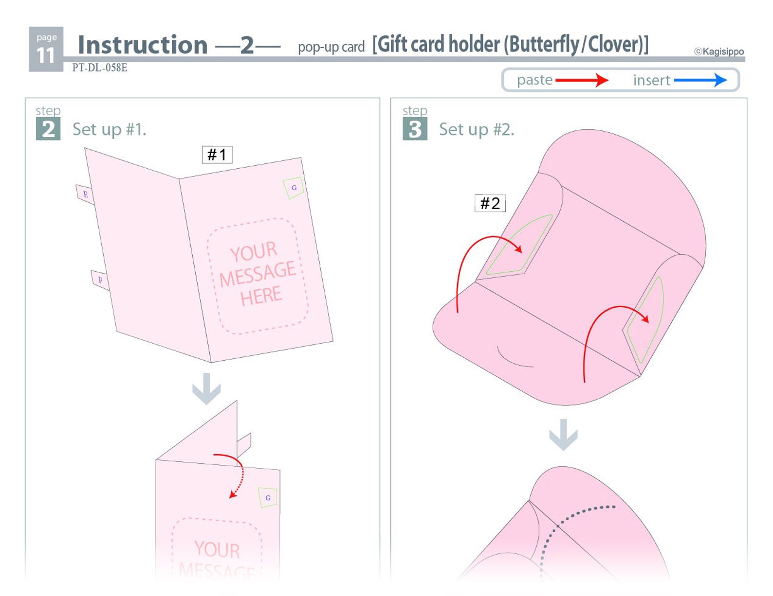 TEMPLATE_ pdf_digital Download File_gift Card Holder - Etsy