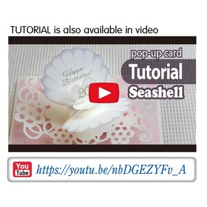 Pattern__pop-up Card__seashell pdf_digital Download File - Etsy