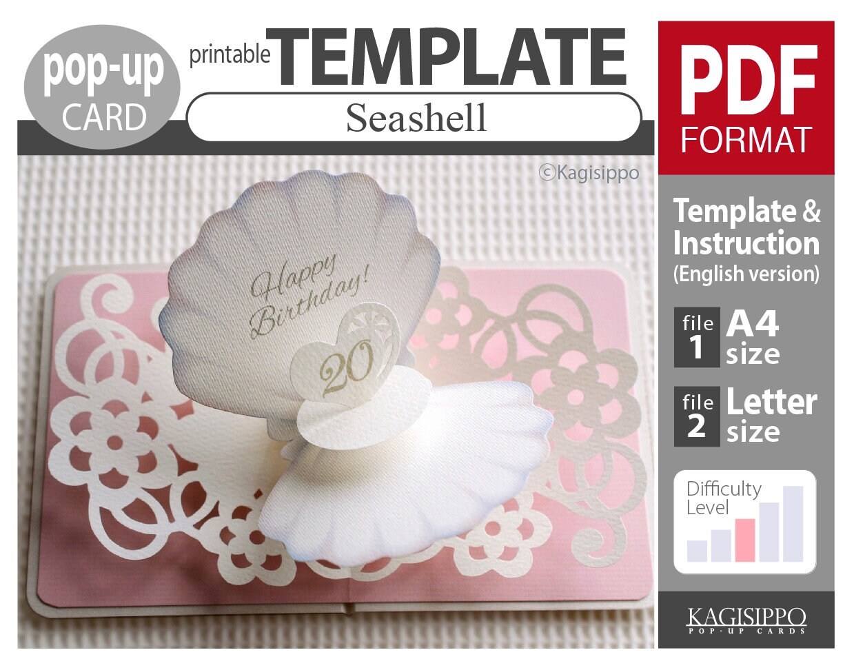 Seashell Card Template