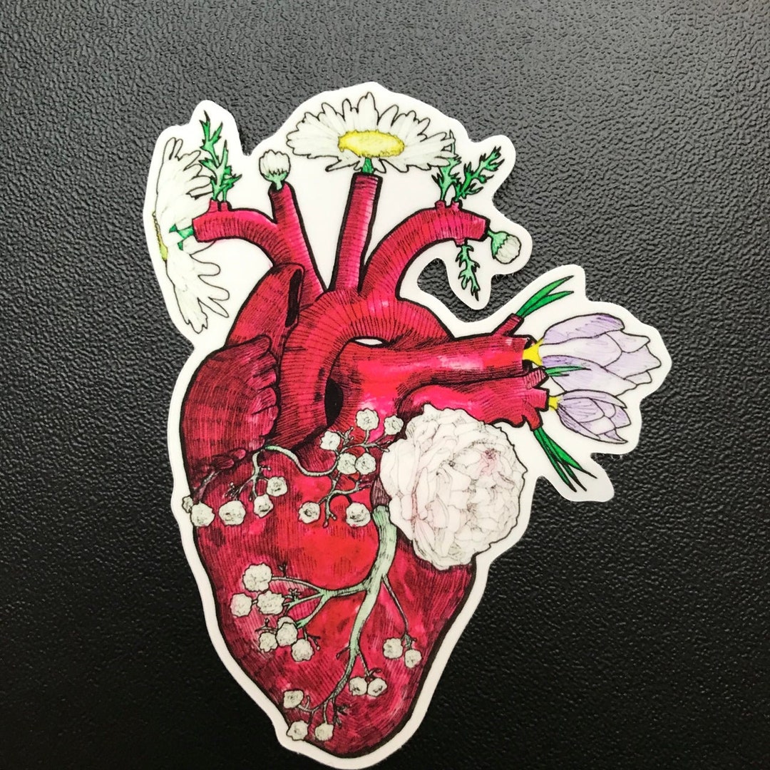 Heart Vinyl Sticker - Etsy