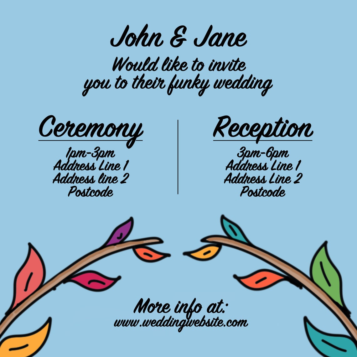 Cartoon Wedding Invitation: Personalised Caricature Invite! - Etsy UK