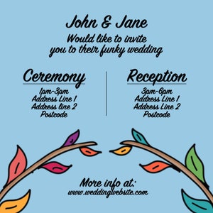 Cartoon Wedding Invitation: Personalised Caricature Invite! - Etsy UK