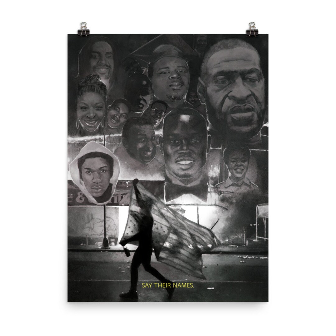 Say Their Names Benefit for BLM Giclée Poster - Etsy