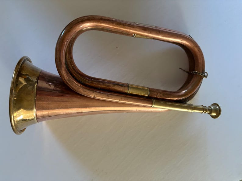 Vintage Military Style CALVARY BUGLE Horn in Brass. - Etsy