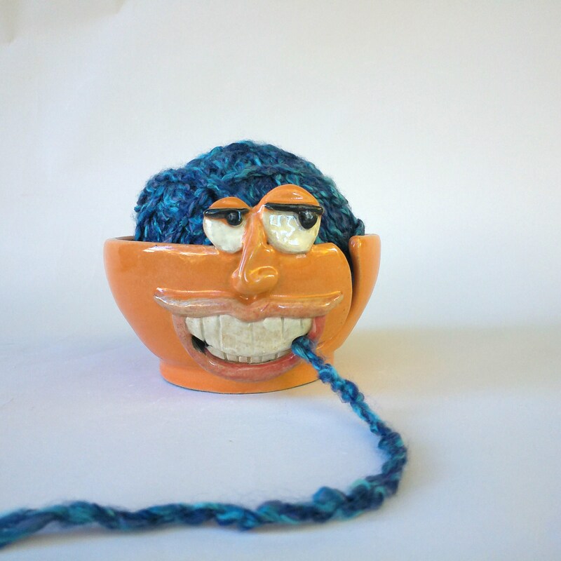 Funny Face Yarn Bowl - Etsy