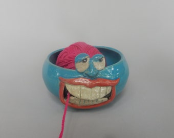 Funny Face Yarn Bowl - Etsy
