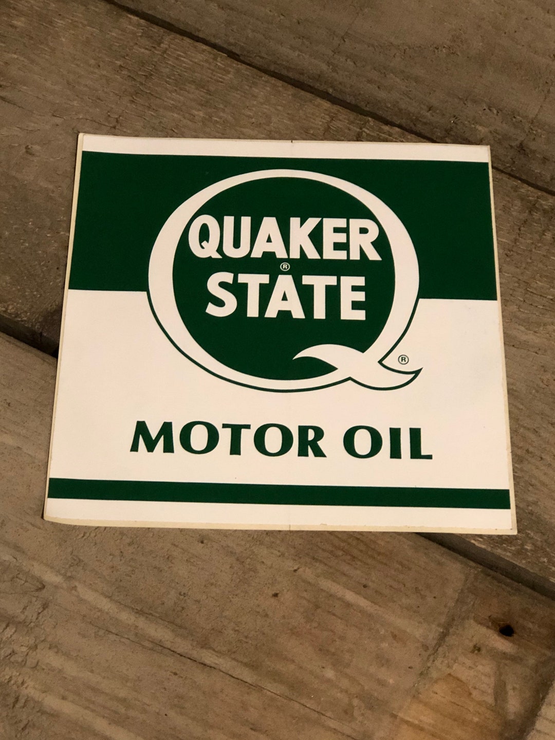 Vintage 1980’s Quaker State Motor Oil Decal/sticker - Etsy