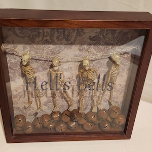Skeleton Wall Art, Halloween Shadow Box, Gothic - Etsy