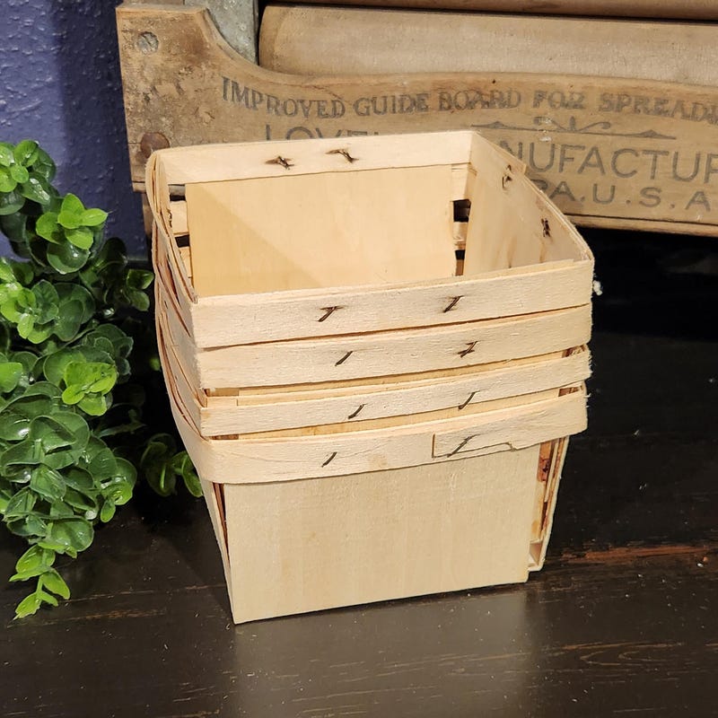 Wood Berry Baskets - Etsy