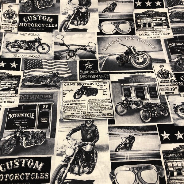 Motorcycle Fabric - Etsy