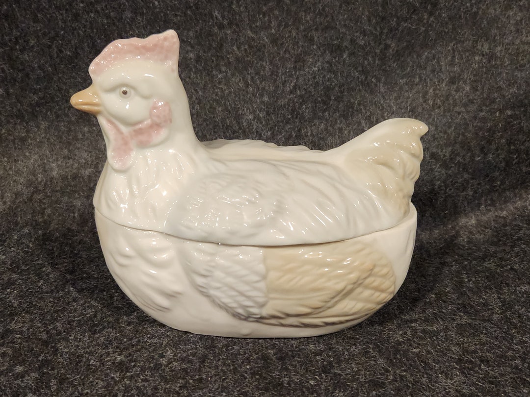 Ceramic Covered Hen Dish, Royal Crown - Etsy
