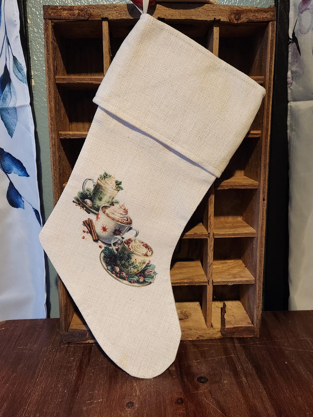 Christmas Stocking, Coffee Cups, Coffee Drinker - Etsy