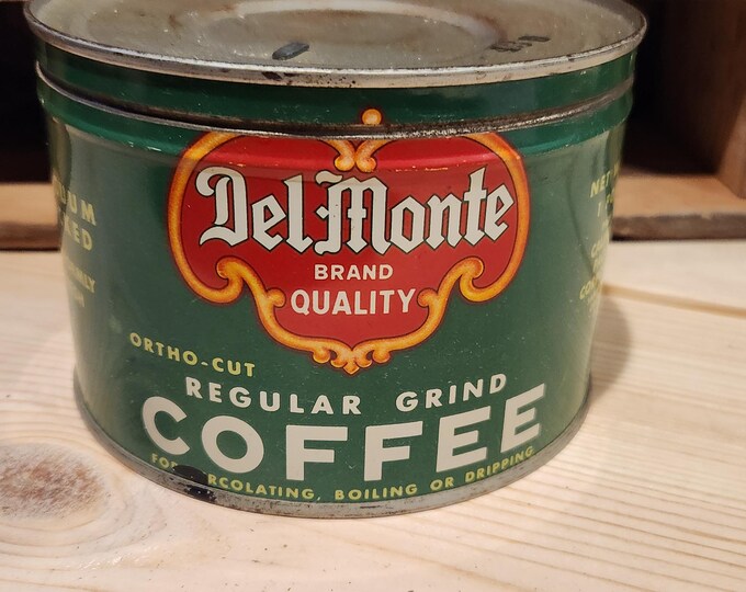 Vintage Del Monte Coffee Can, Tin Cans - Etsy