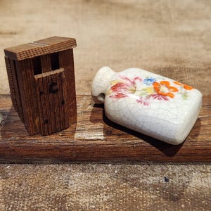 Miniature Primative Apple Core, Bowl of Blackberries, Outhouse,heart ...