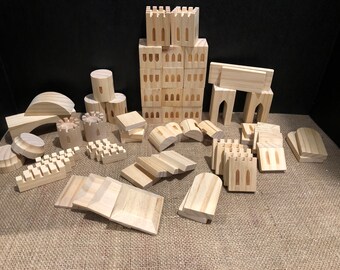 Castle Blocks | Etsy