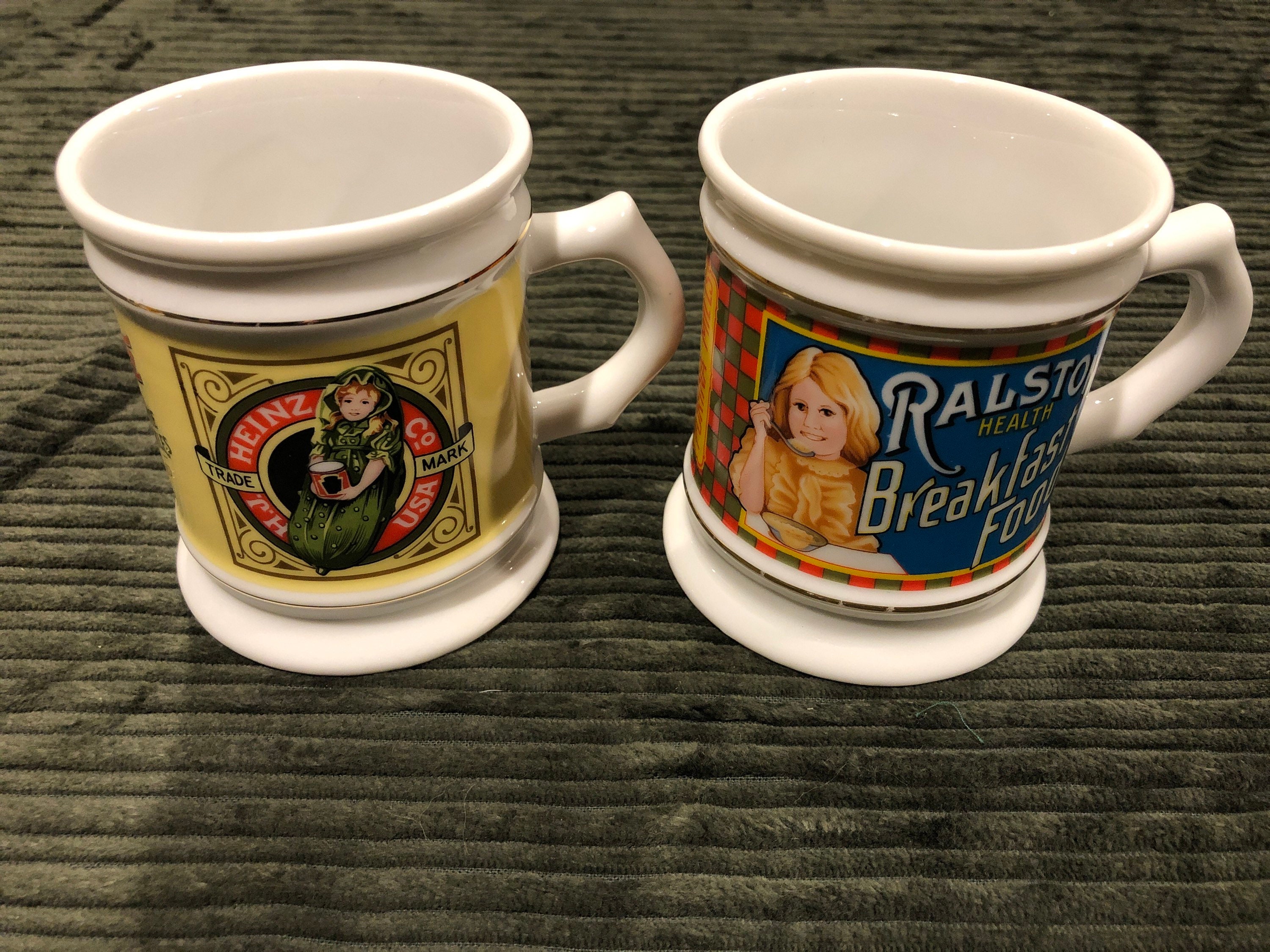 Set of 5 The corner store porcelain mug collection | Etsy