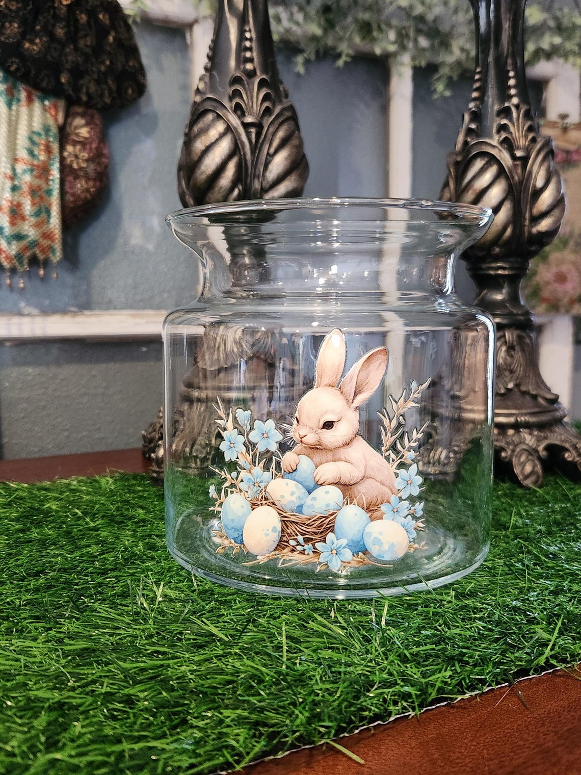 Easter Vase, Glass Bowl/jar, Home Decor - Etsy
