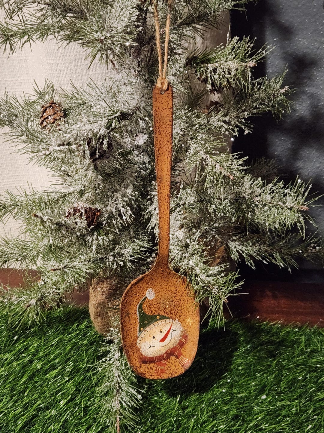 Enchanted Forest Rustic Metal Spoon, Tree Ornament, Rustic, Cabin ...