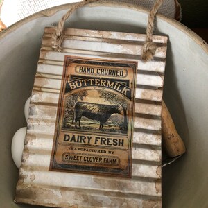 Handmade Farmhouse, Hand Churned Buttermilk, Dairy Fresh Sign - Etsy