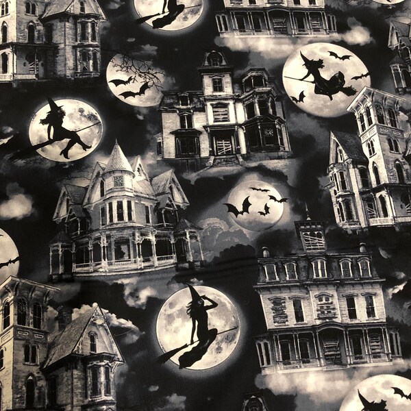 Timeless Treasures Witch Fabric - Etsy