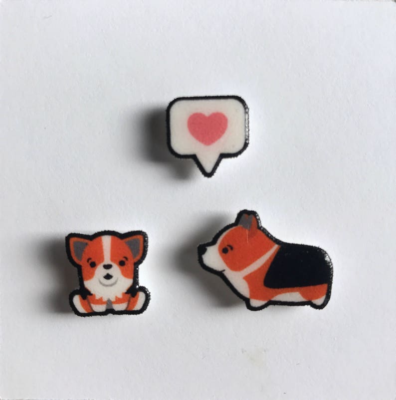Corgi Mini-pin Set 1 2 Options - Etsy