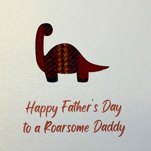Dinosaur Father's Day Greeting Card, Happy Father's Day, Daddy Card ...