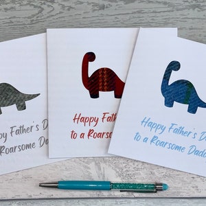 Dinosaur Father's Day Greeting Card, Happy Father's Day, Daddy Card ...