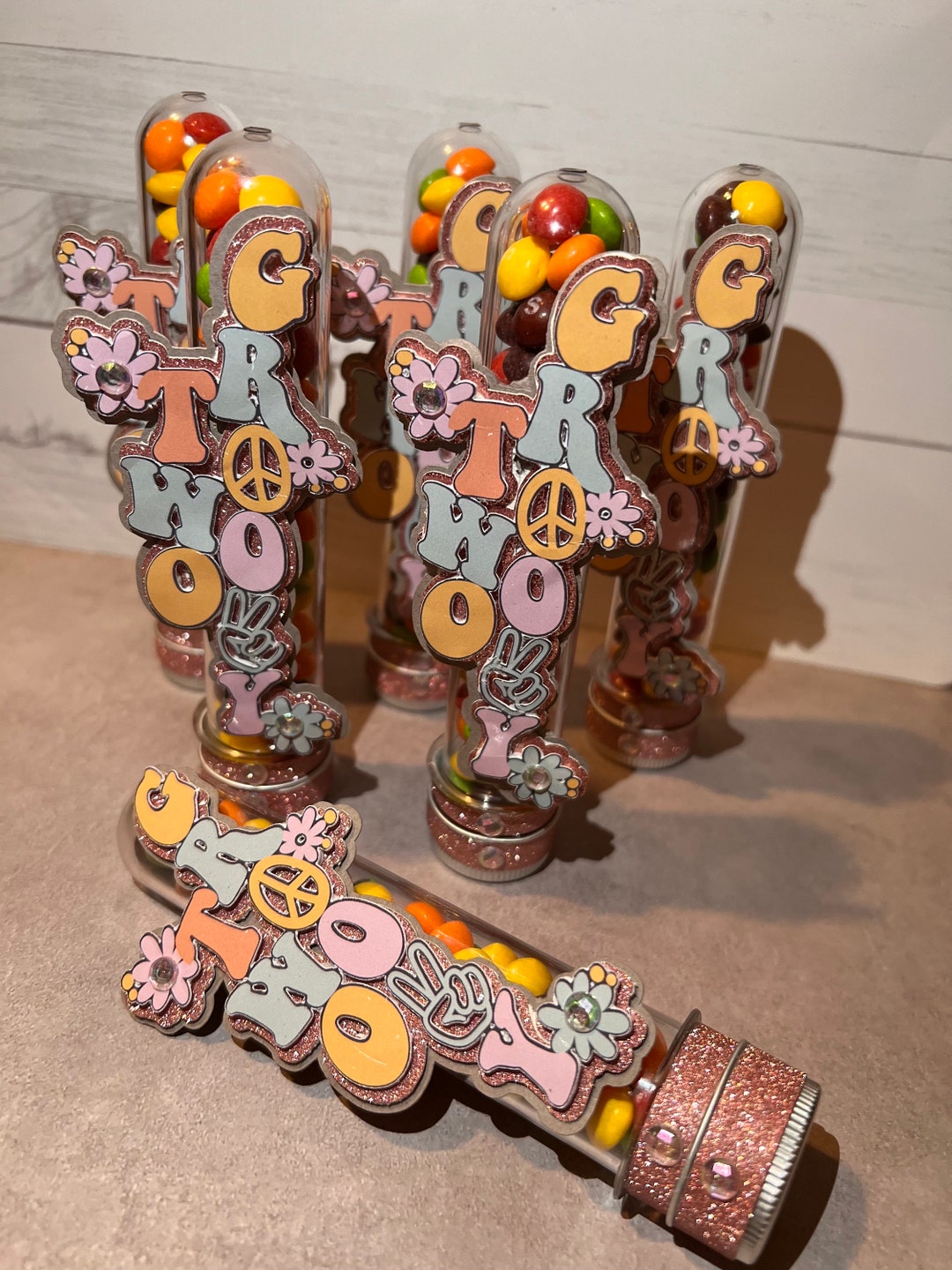 Two Groovy Candy Tubes for Parties - Etsy