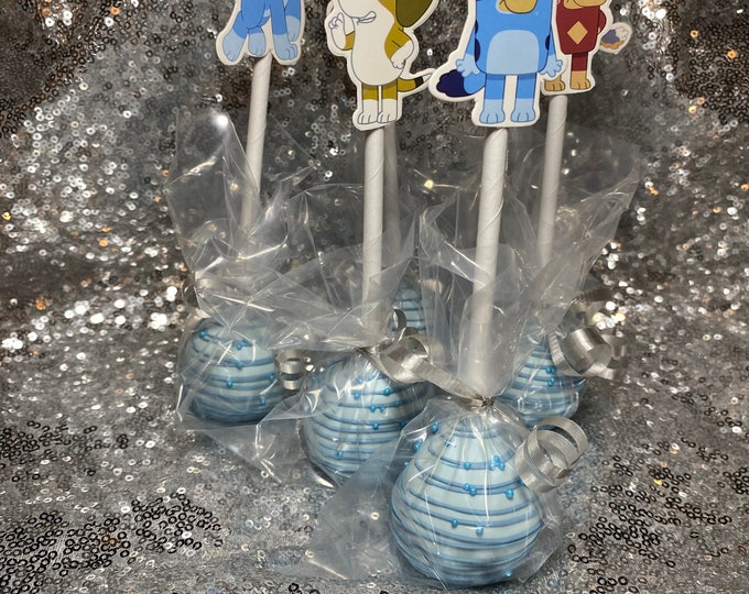 Bluey Inspired Cake Pops | Etsy