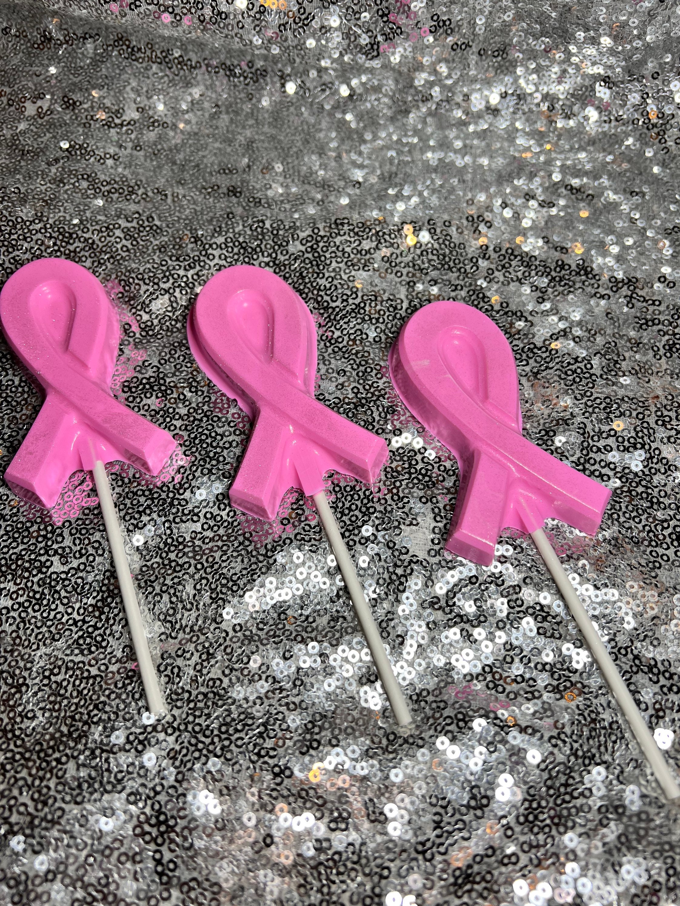 Breast Cancer Awareness Chocolate Lollipops - Etsy
