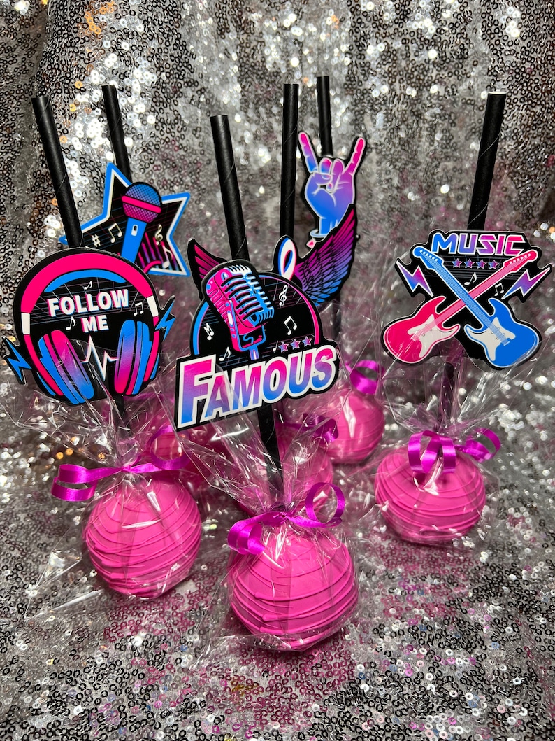 TIK TOK Inspired Theme Chocolate Covered Cake Pops - Etsy