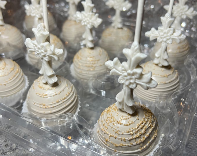 Baptism, Communion, or Confirmation Cake Pops (local Pick up Only) - Etsy