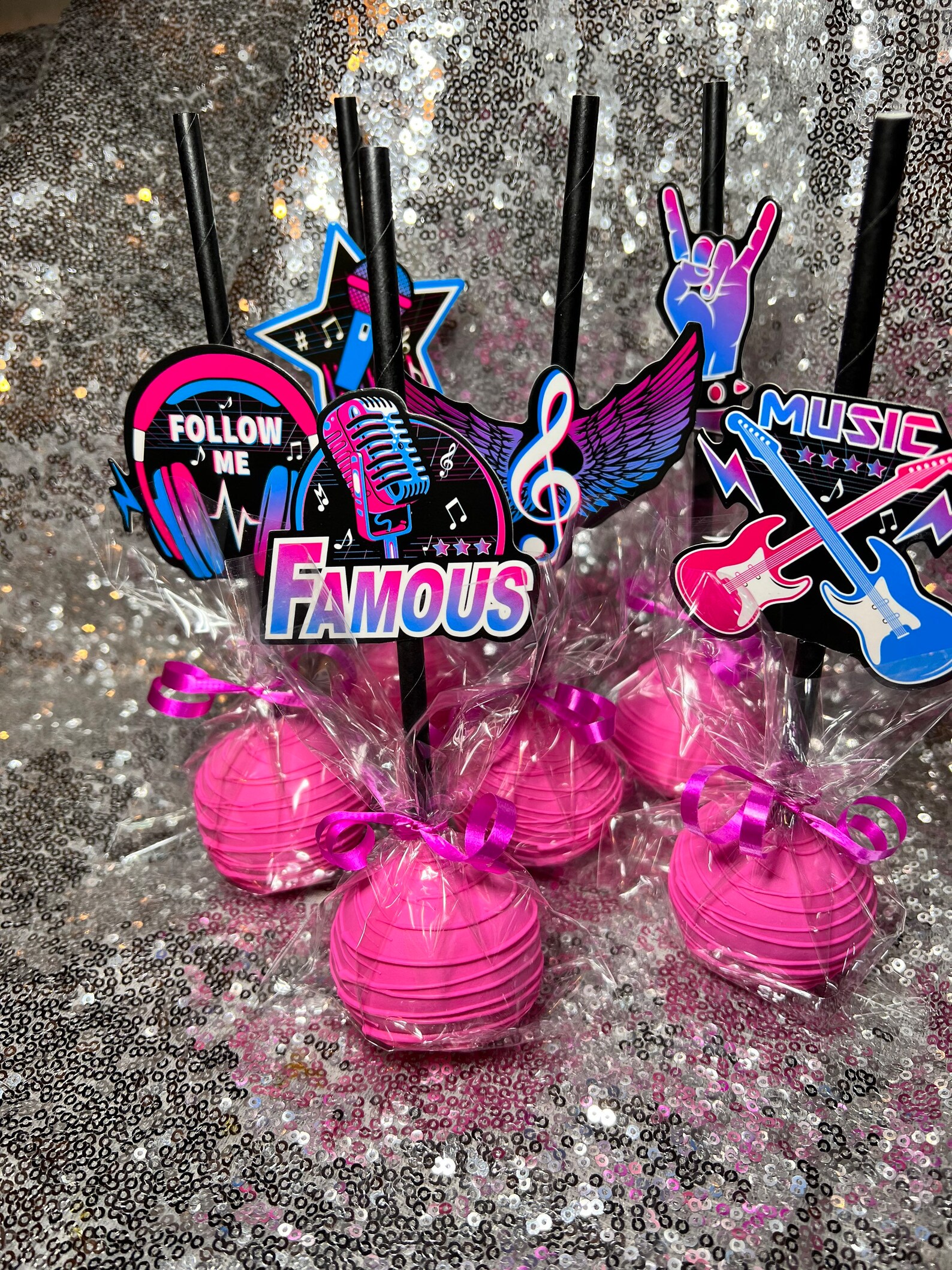 TIK TOK Inspired Theme Chocolate Covered Cake Pops - Etsy