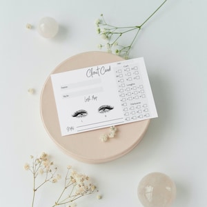 Lash Extension Client Record Card, Eyelash Extension Client Record Card ...