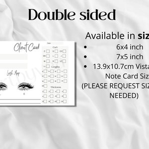 Lash Extension Client Record Card, Eyelash Extension Client Record Card ...